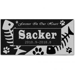 Personalized Memorial Stone Plaque for Cats - Durable & Water Proof Pet ...